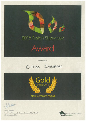 C-Mac Won Gold Award In 2016 Fusion Showcase